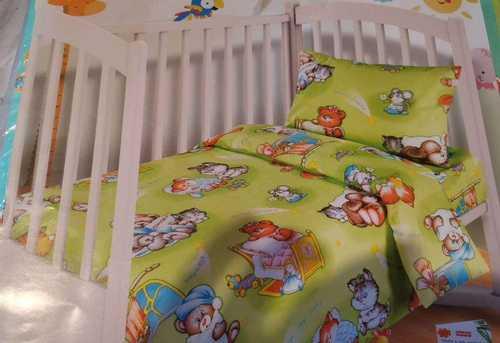 Комплект детского постельного белья новое