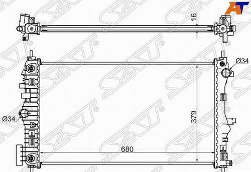 Радиатор охлаждения Опель Инсигния 2.0T 08