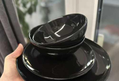 Набор посуды IKEA черный