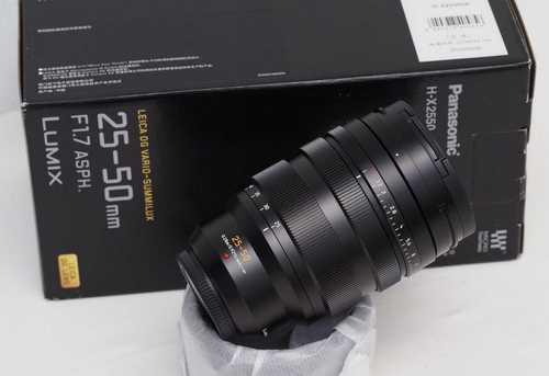 Новый Panasonic Leica 25-50/1.7