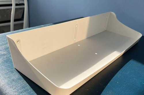 Полка IKEA белая для ванны кухни пластик