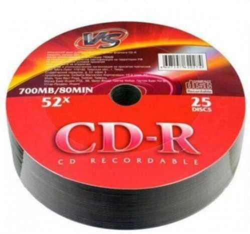 Оптический диск VS CD-R 52x bulk (по25)