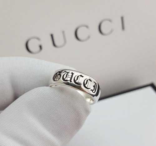 Кольцо Gucci серебро 925 premium