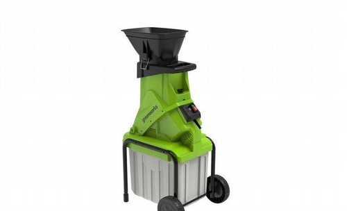 Измельчитель садовый эл. greenworks gacsb, 2500 Вт