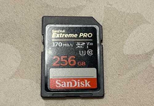 Карта памяти SanDisk Extreme PRO 256gb 170mb/s