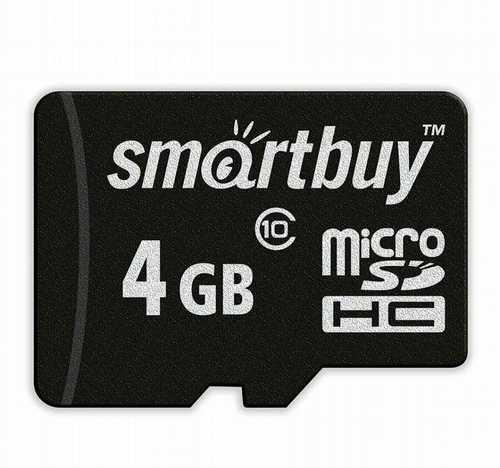 Карта памяти microSD 4 Гб SmartBuy (флешка)