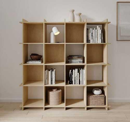 Стеллаж модульный из фанеры в стиле IKEA 4х4