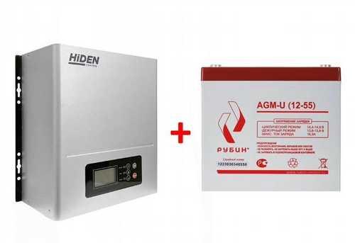 Ибп Hiden Control HPS20-0312N + Рубин AGM-U 12-55