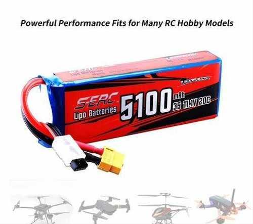 Аккумулятор lipo Sunpadow 3s 20c 5100mah