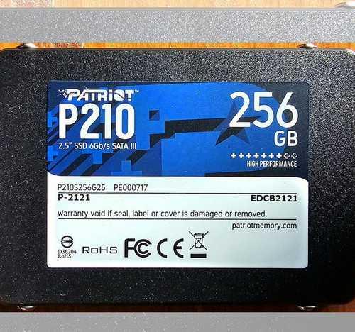 SSD Patriot P210 256GB