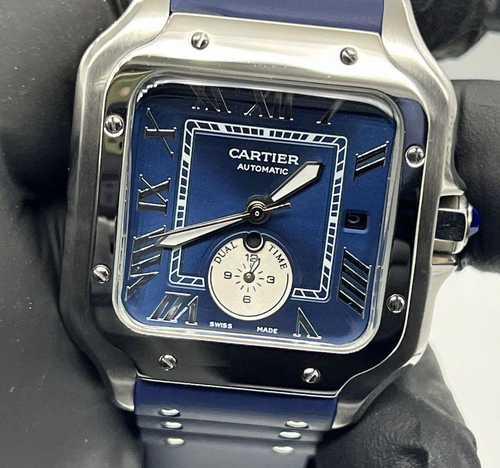 Часы Cartier Santos de Cartier 40mm Dual Time