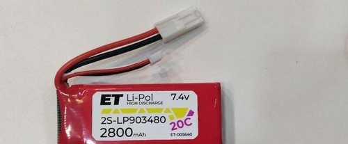 Аккумулятор ET 2S-LP903480-20CTm (7.4В, 2800мАч)
