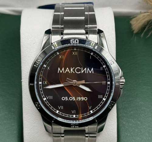 Casio оригинал именные мужские часы Максим