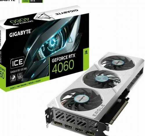 Видеокарта Gigabyte GeForce RTX 4060 eagle OC ICE