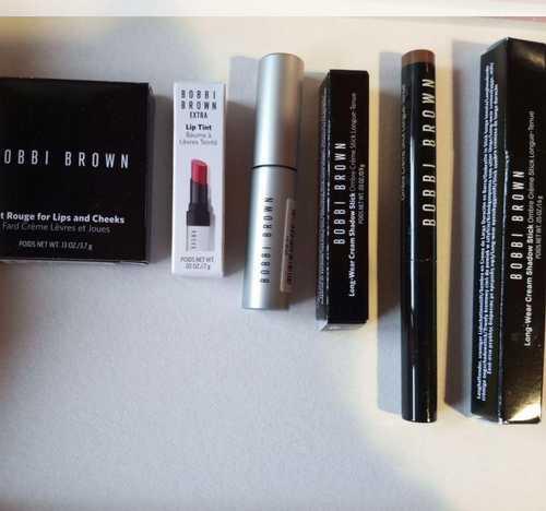 Bobbi brown румяна, бальзам, тушь, тени