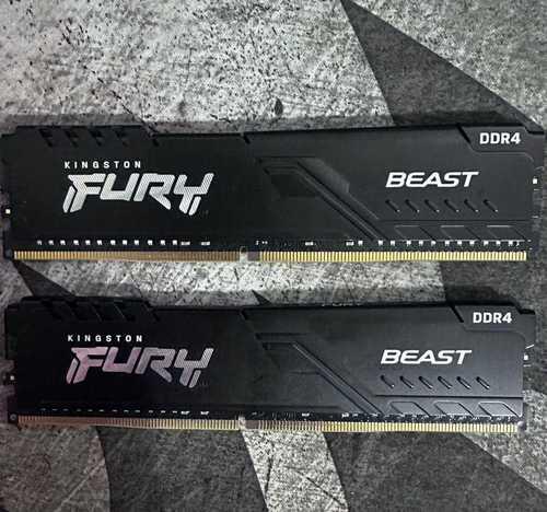 Kingston Fury Beast 32Gb DDR4 2666мгц