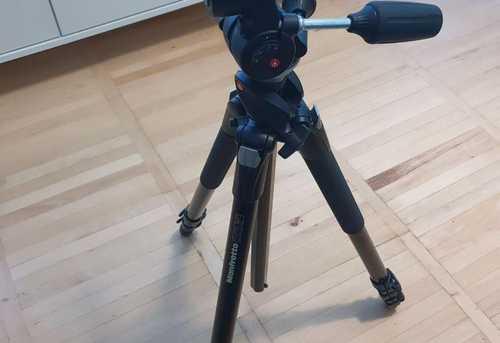 Штатив Manfrotto 055xprob + 808RC4 голова 3-осевая