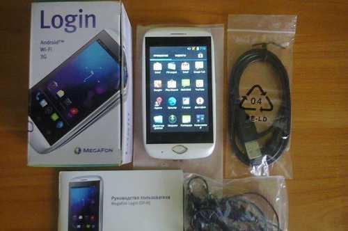 Смартфон Login (3G,Wi-Fi,BT,GPS,FM,Camera 3mpx)