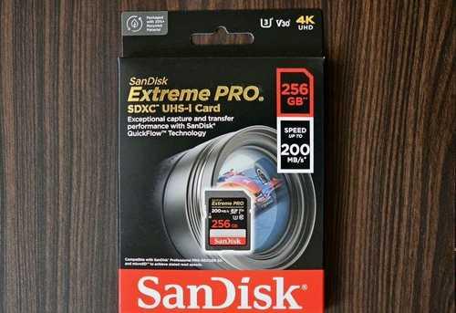 Карта памяти SanDisk Extreme PRO 256GB 200/140