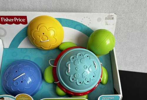 Черепашка-пирамидка для купания fisher price новая