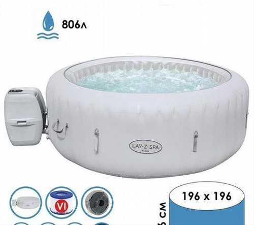 SPA бассейн Bestway 196 х 66 см аэромассаж