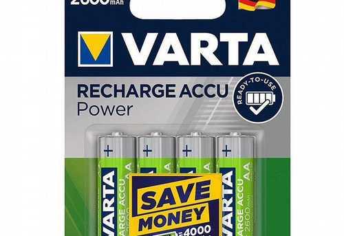 Аккумуляторы varta 2600mAh AA (блистер 4 штуки) Re