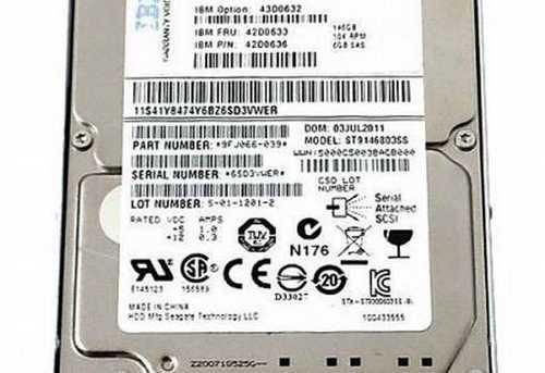 Жесткий диск IBM 42D0632 146Gb 10000 SAS 2,5" HDD