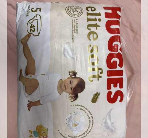 Подгузники huggies elite soft 5