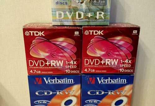 Болванки Verbatim TDK CD-RW / DVD+R / DVD+RW