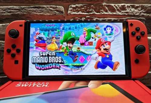 Nintendo switch oled mario edition чип новая