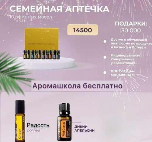 Семейная аптечка doterra со смесью Радость