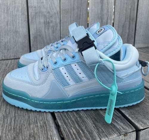 Кроссовки Adidas Forum Low bad bunny голубые