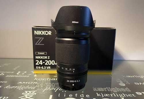 Объектив Nikon Z 24-200 mm f/4-6,3 VR