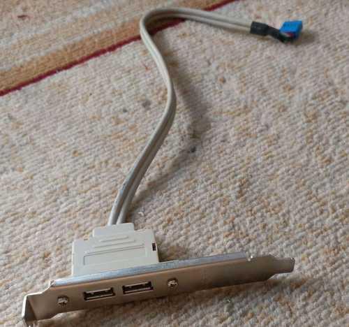 Двухпортовый USB-удлинитель для материнской платы
