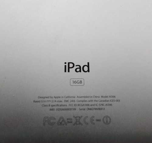iPad 2 a1396