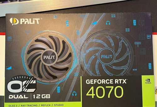 Видеокарта Palit rtx 4070 dual OC