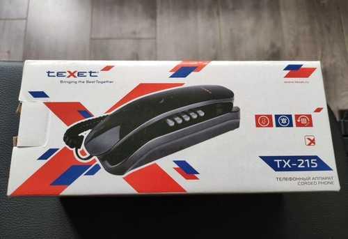 Телефон проводной teXet TX-215