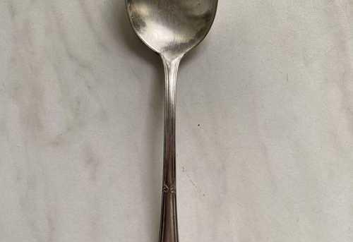 Ложка мельхиор-серебро салатная 22 см СССР