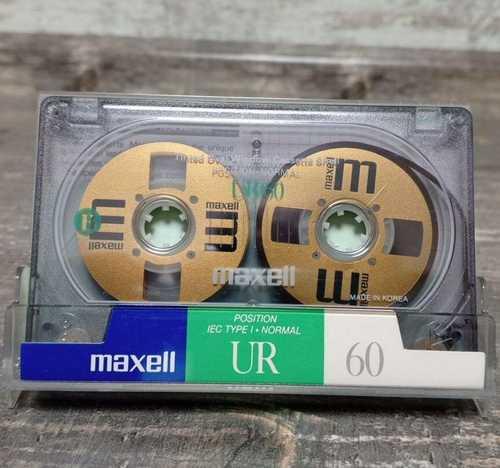 Аудиокассета maxell UR 60. Новая