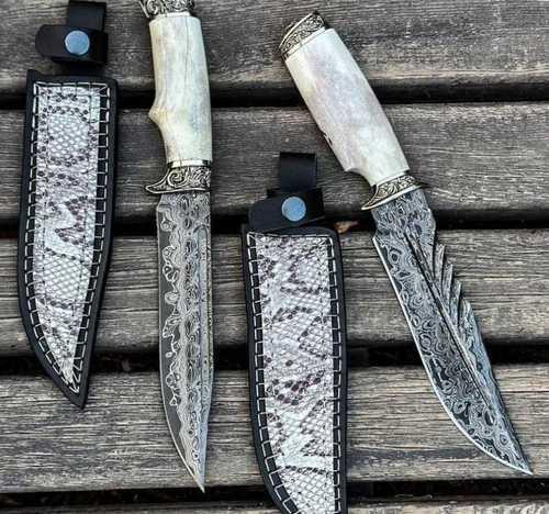 Нож Дамаск рог лося (Арт.35901)