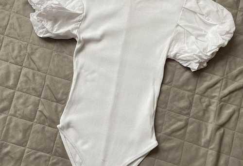 Боди белое zara 40 42