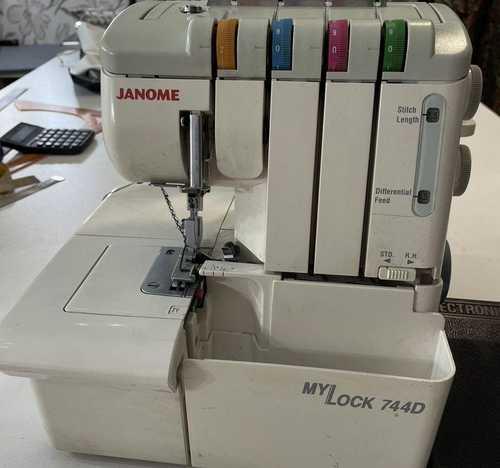 Оверлок janome 744d