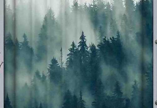 Фото фон "Лес в тумане" 180х200