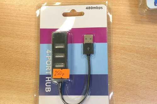 Переходник usb hub 4 порта