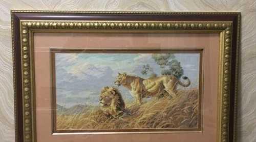 Картина львы