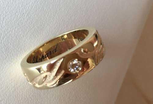 Золотое кольцо с бриллиантом Chopard