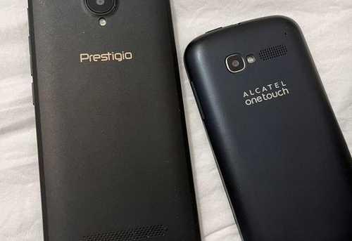 Телефон Alcatel и Prestigio