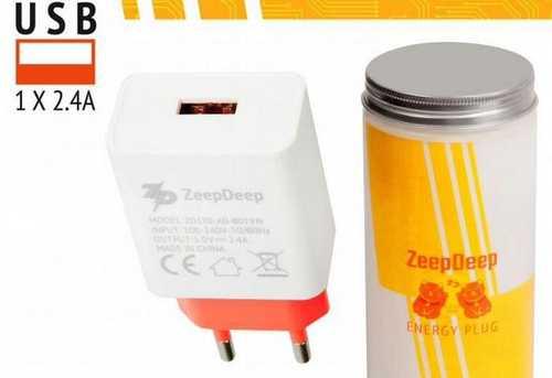 Зарядное устройство ZeepDeep EnergyPlug 1 USB X 2