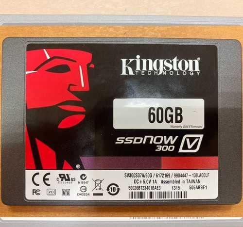 SSD SATA-3 60Gb Kingston V300 SV300S37A/60G 2.5" S