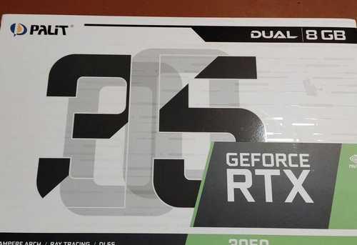 Новая Видеокарта Palit GeForce RTX 3050 8Gb